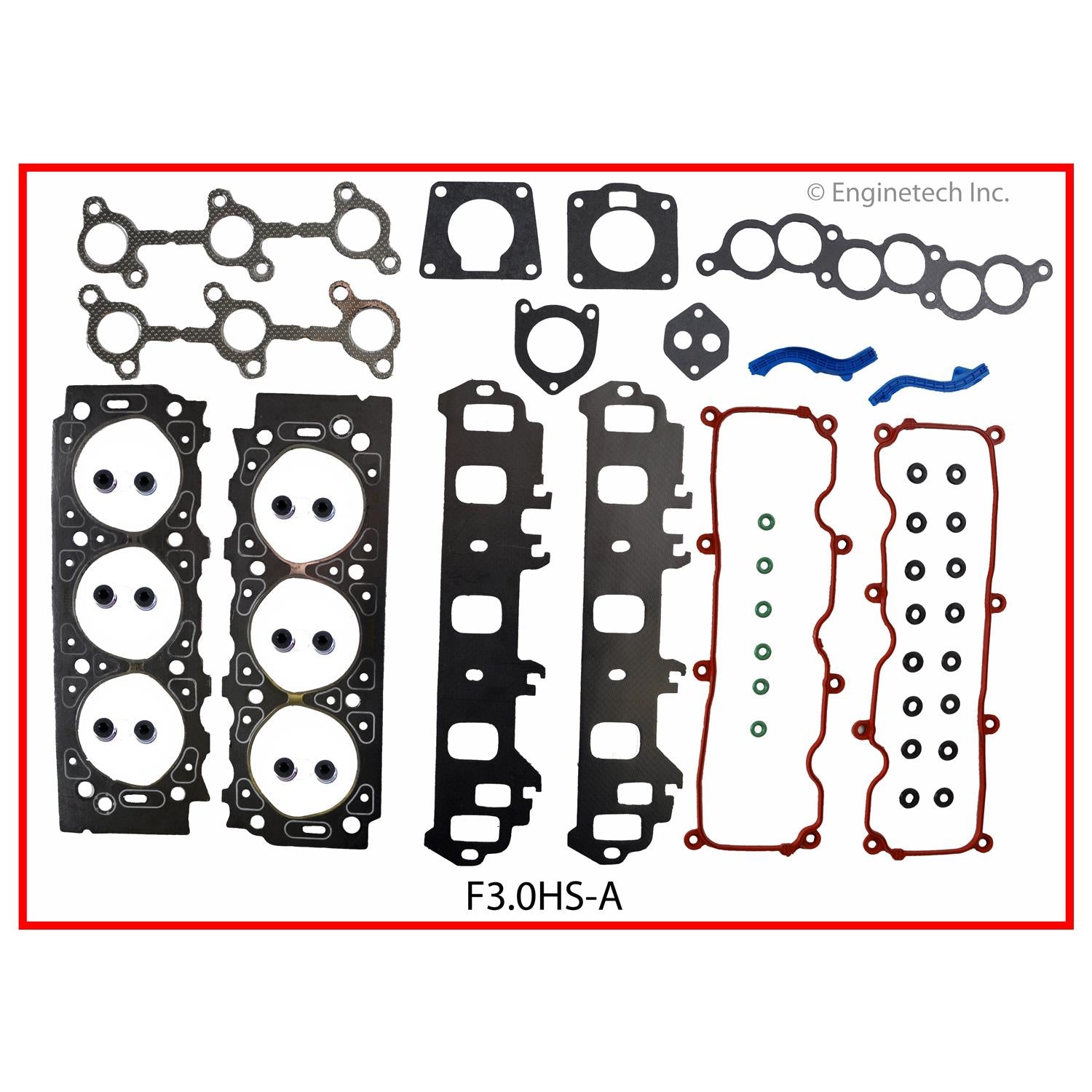 Enginetech F3.0HS-AWB Engine Cylinder Head Gasket Set for Ford Cars an ...