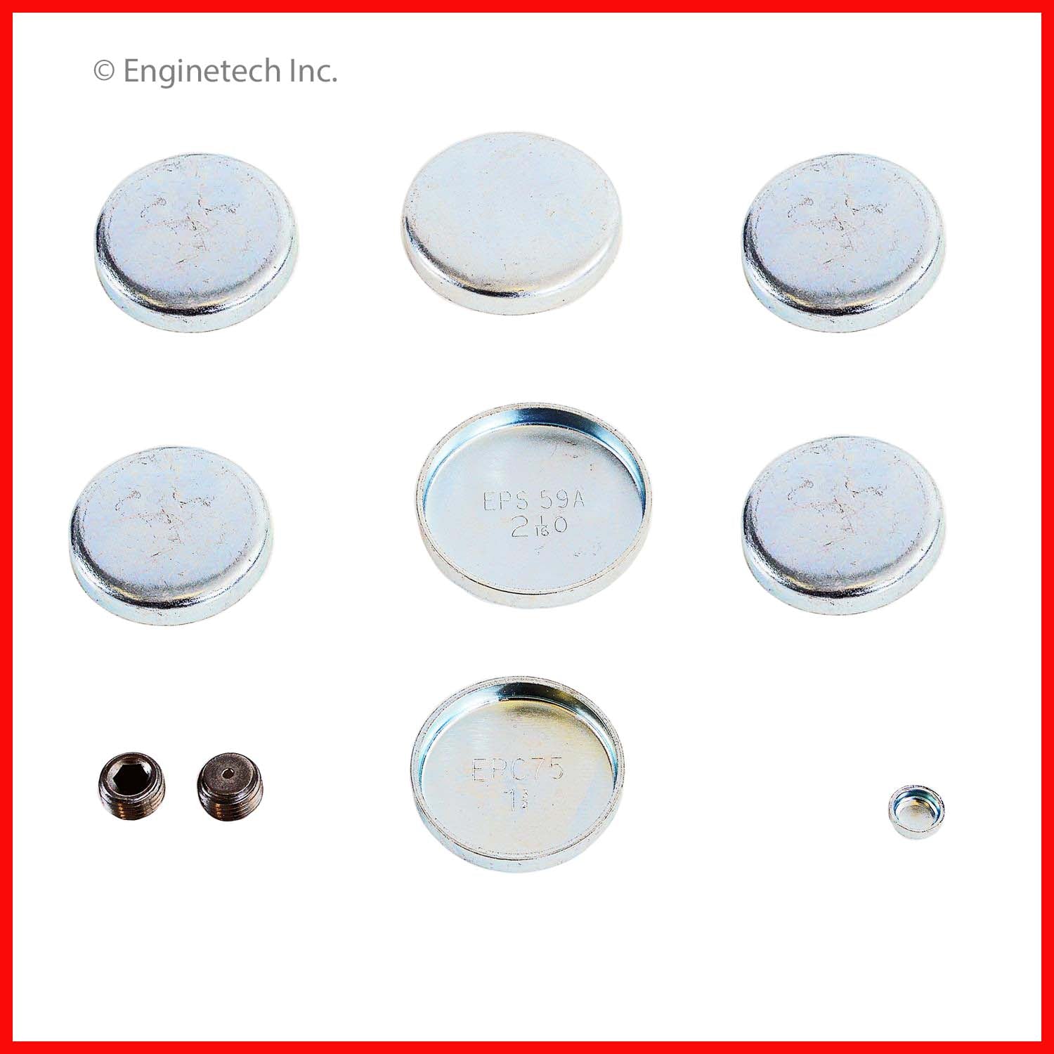 Enginetech PK6 Engine Expansion Plug Kit - Iron for Ford P-100 and P-3 ...